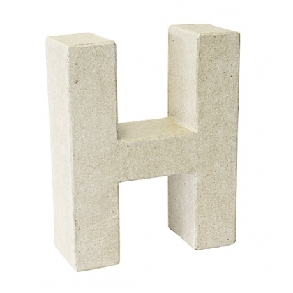 Freestanding Large Cardboard Letter : H | Слънчоглед