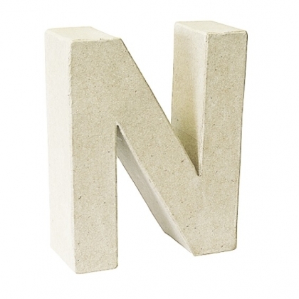 Freestanding Large Cardboard Letter : N | Слънчоглед