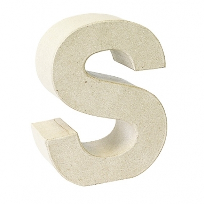 Freestanding Large Cardboard Letter : S | Слънчоглед