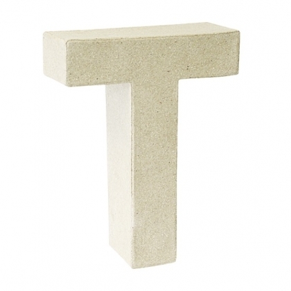 Freestanding Large Cardboard Letter : T | Слънчоглед