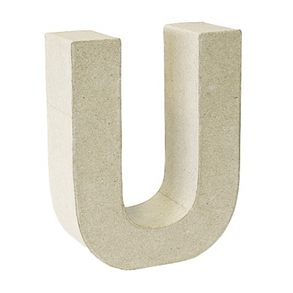 Freestanding Large Cardboard Letter : U | Слънчоглед