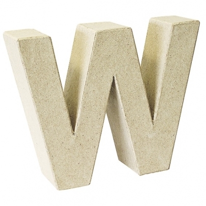 Freestanding Large Cardboard Letter : W | Слънчоглед