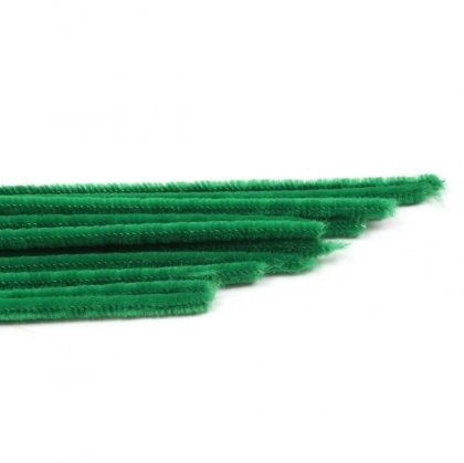 Long Pipe Cleaners : Pack of 10 : Dark Green | Slanchogled