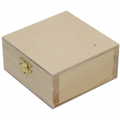 Wooden Cube Box with Clasp Closure : Rosa : 13 х 5 х 9 cm | Слънчоглед