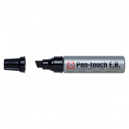 Sakura Pen-Touch EB : Permanent Extra Broad Chisel Point Marker : Black ...
