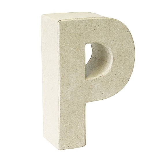 Freestanding Large Cardboard Letter : P | Слънчоглед