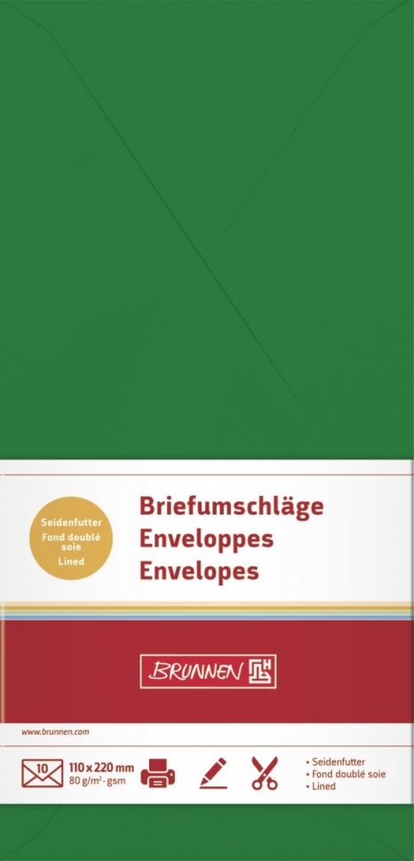 Dark Green Envelope DL (110 mm x 220 mm) | Слънчоглед