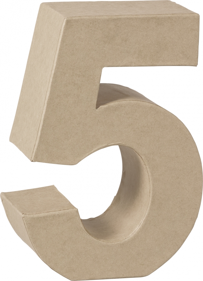 Freestanding Large Cardboard Number : 5 | Слънчоглед