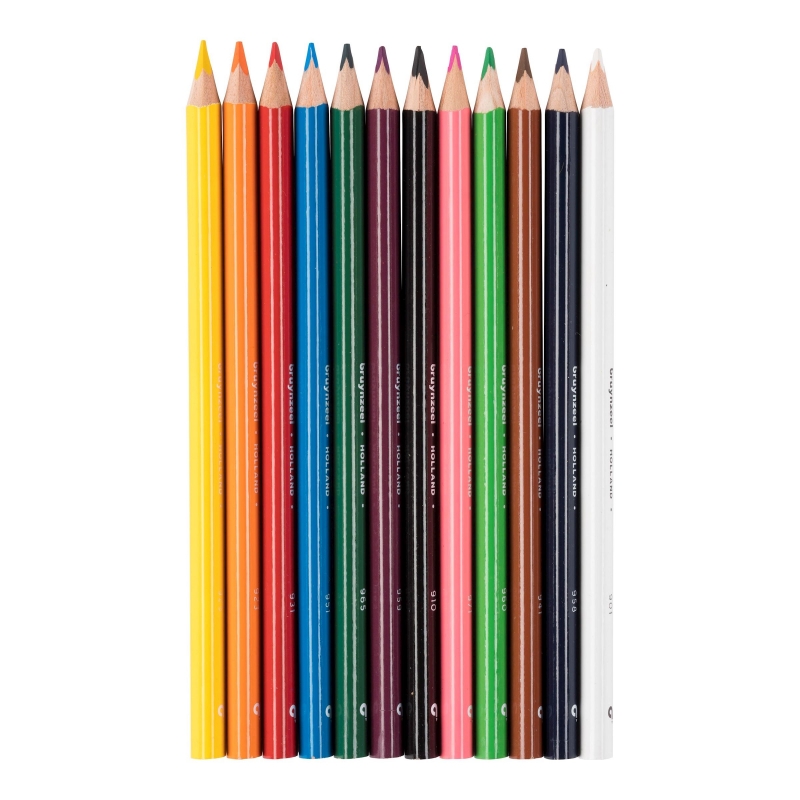 Bruynzeel Kids Triple : Triangular Coloured Pencils : Set of 12 ...