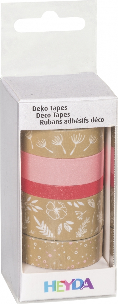 Set of 5 Deco Tapes : Heyda : Nature : Leaves : Rose | Слънчоглед