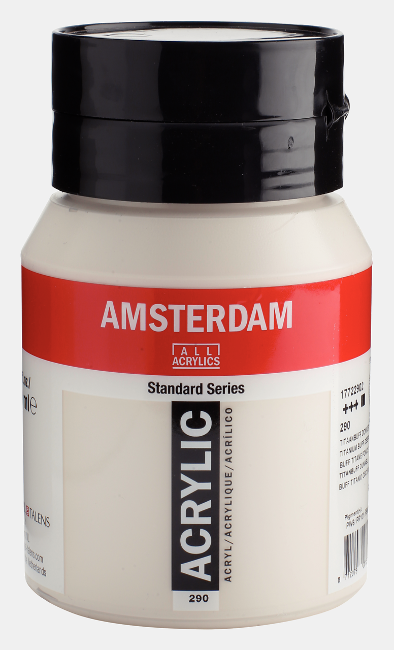 Acrylic Paint : Amsterdam Standard : 290 Titanium buff deep 500 ml ...
