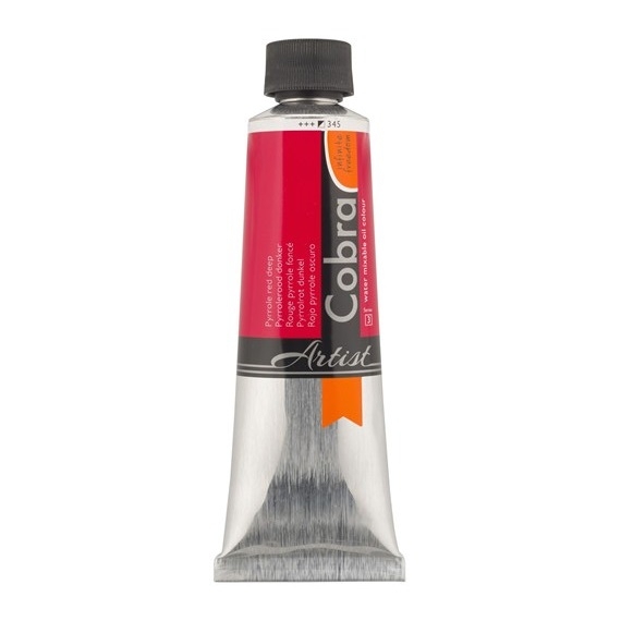 Water-Mixable Oil Paint : Cobra Artist : 345 Pyrrole Red Deep : 150 ml ...
