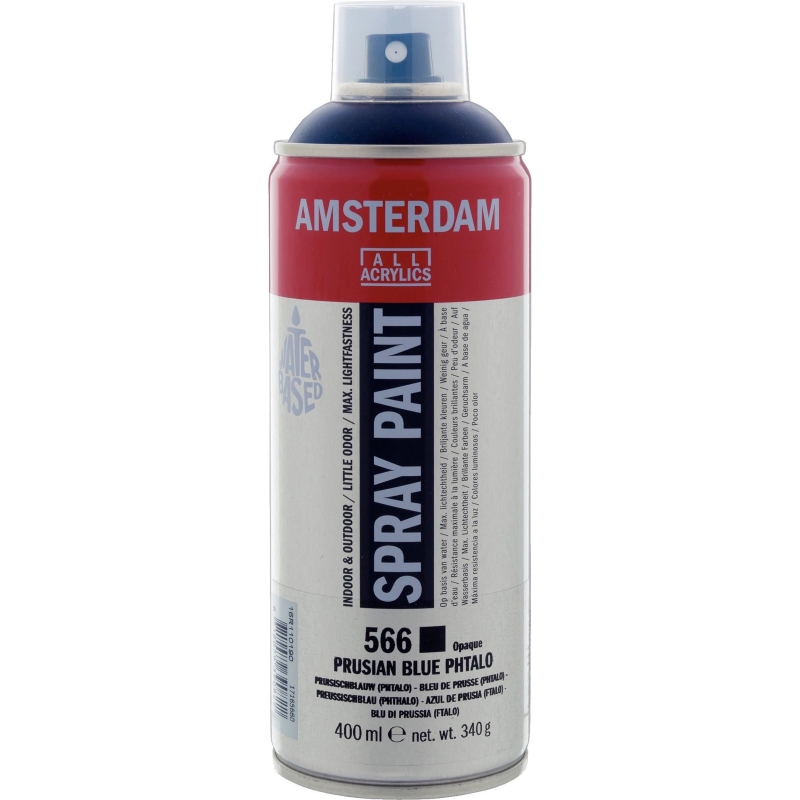 Acrylic Spray Paint : Amsterdam : 400 ml : 566 Prussian Blue (Phthalo ...