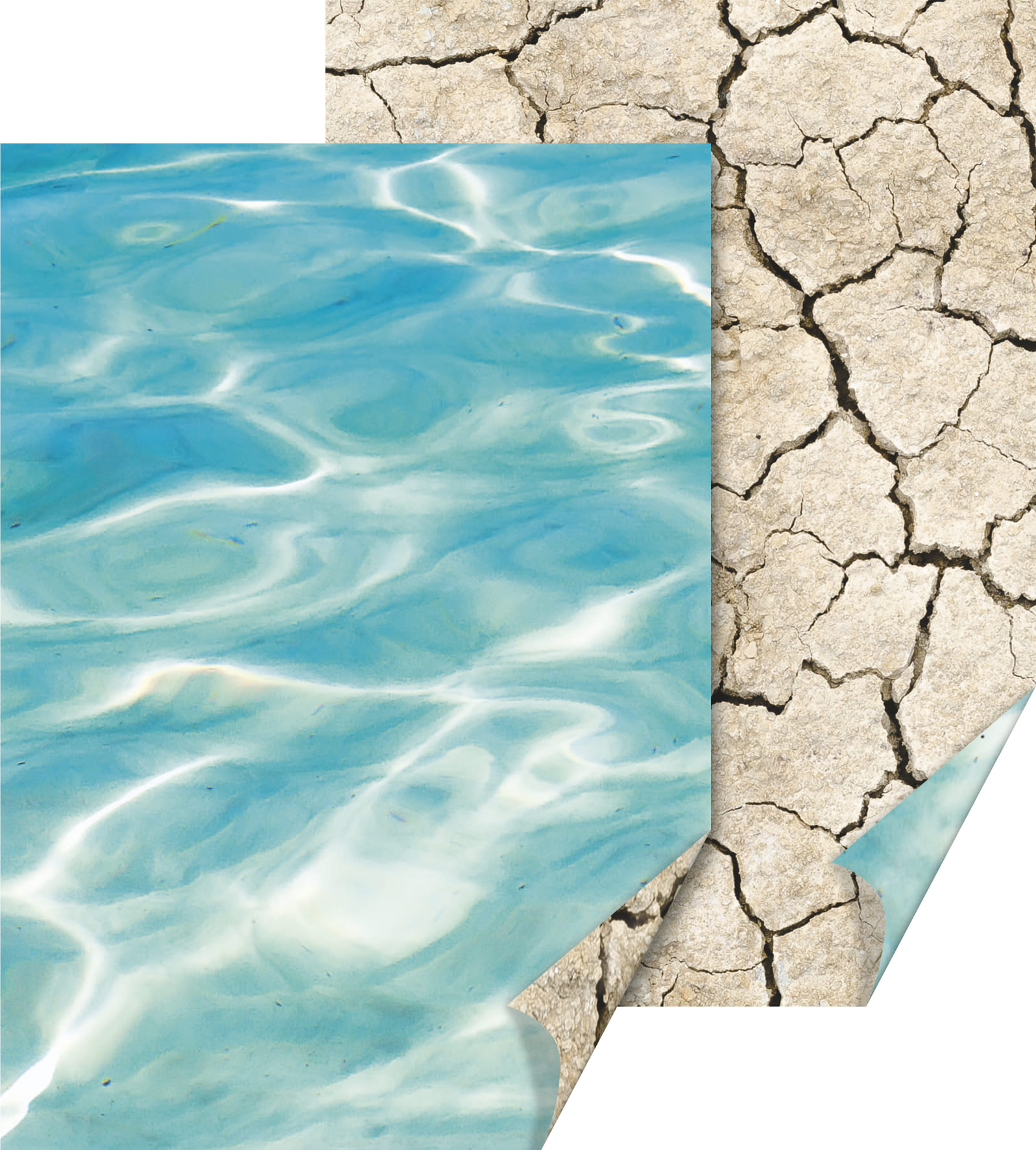 Double-Sided Cardstock : Heyda : 300 gsm : 50 x 70 cm : Water & Soil ...