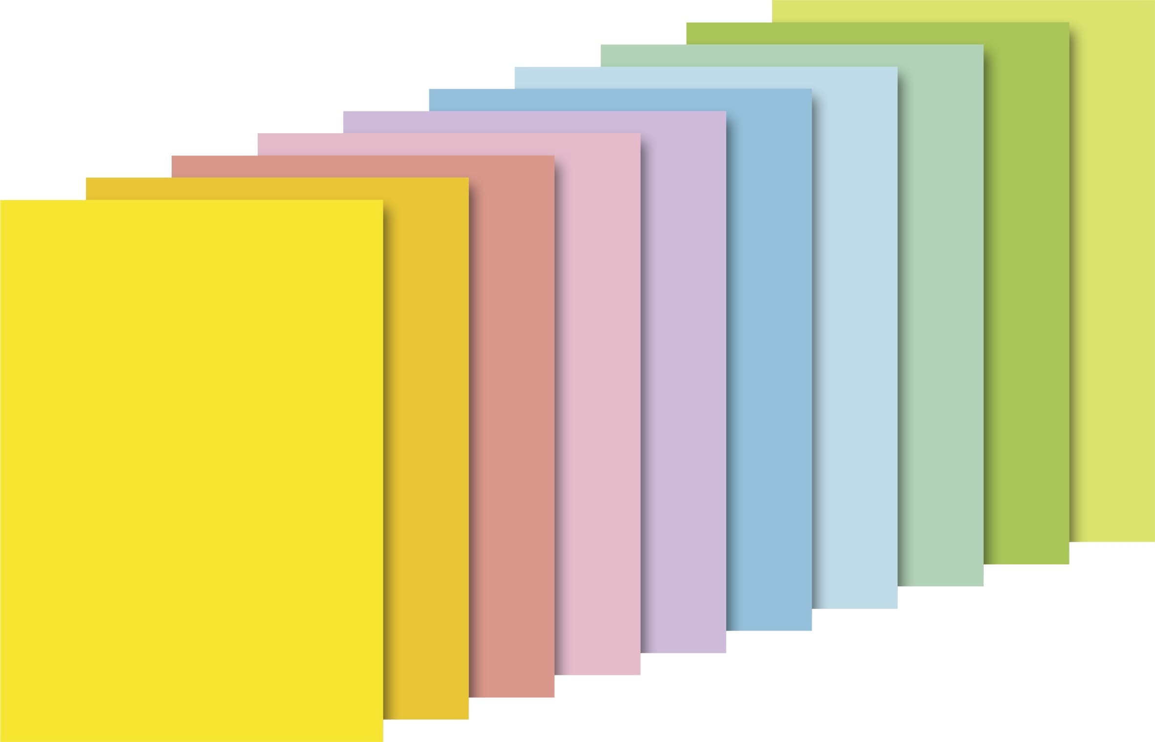 Plain Coloured Paper Pad For Crafts : Heyda : 10 Sheets : 130 gsm : 10 ...