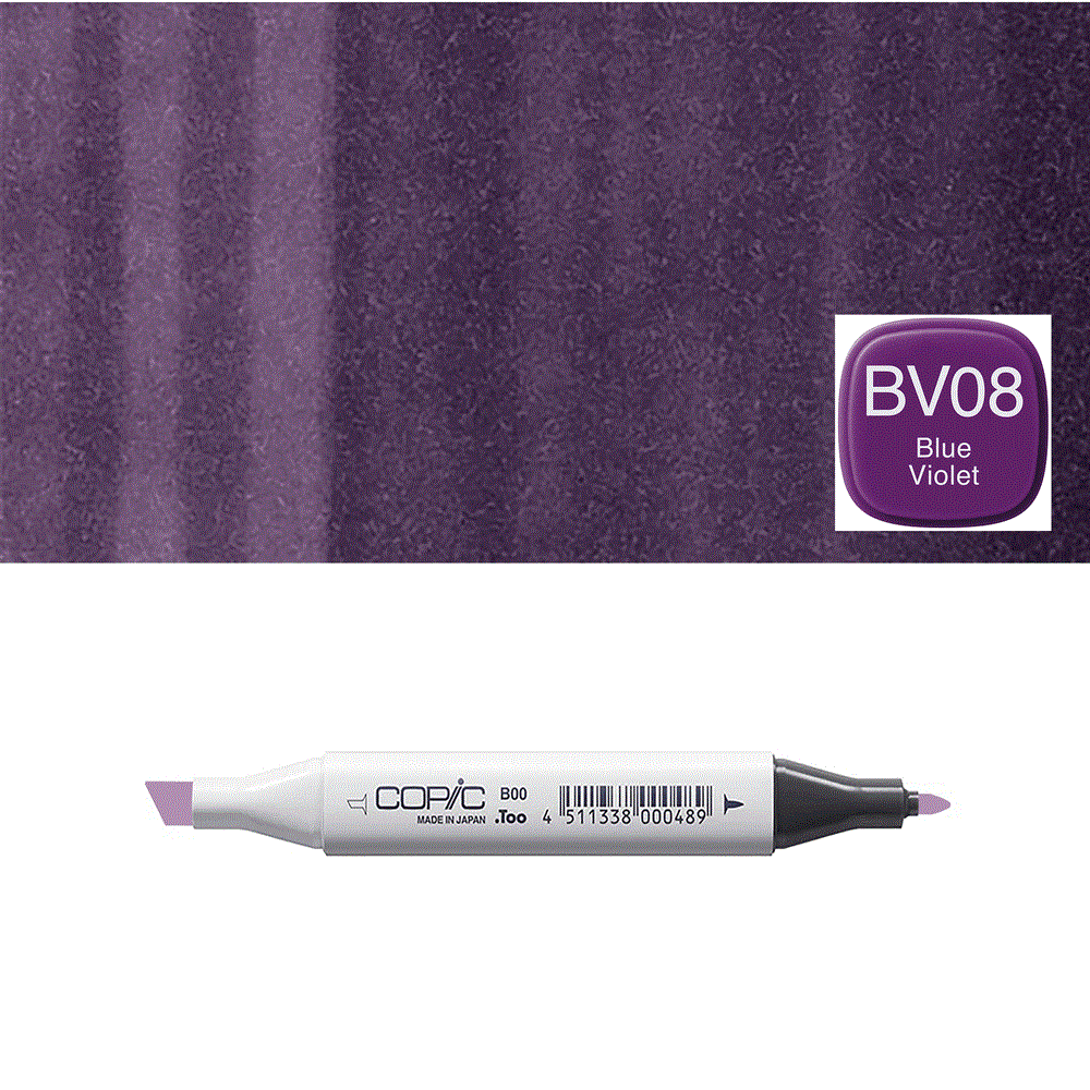 Алкохолен Маркер : Copic Classic : BV-08 : Blue Violet | Слънчоглед