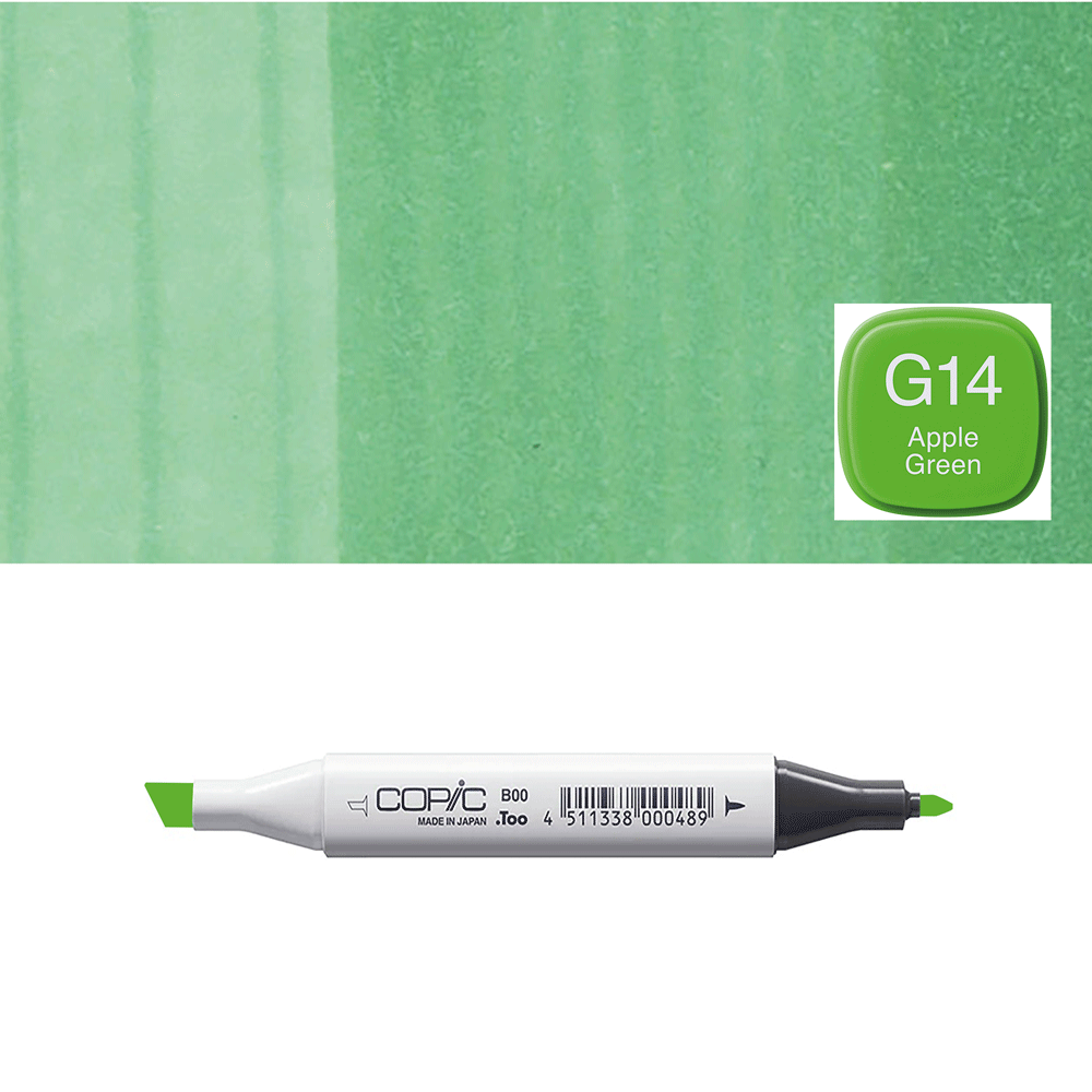 Алкохолен Маркер : Copic Classic : G-14 : Apple Green | Слънчоглед