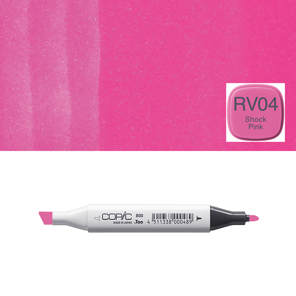 Алкохолен Маркер : Copic Classic : RV-04 : Shock Pink | Слънчоглед