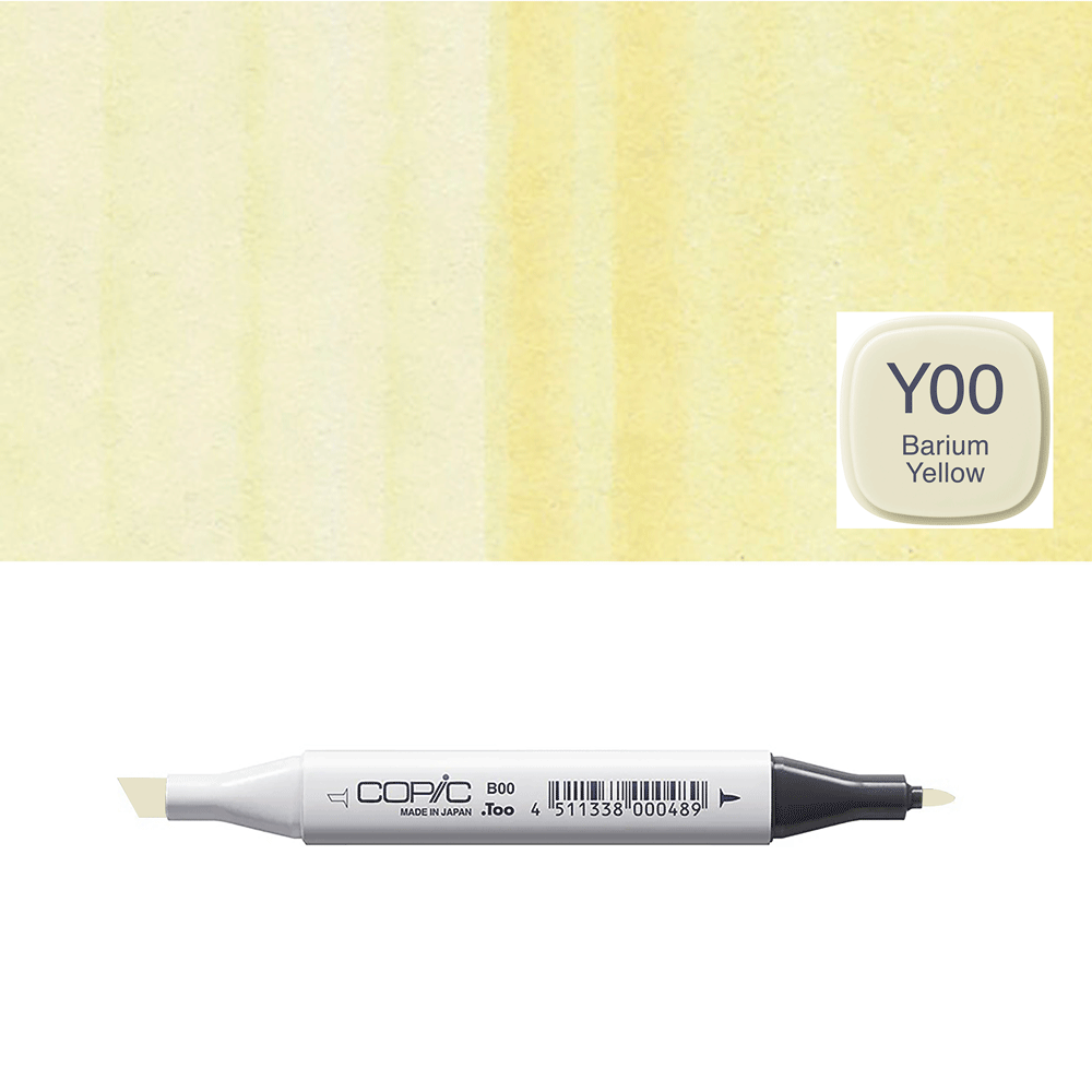 Алкохолен Маркер : Copic Classic : Y-00 : Barium Yellow | Слънчоглед